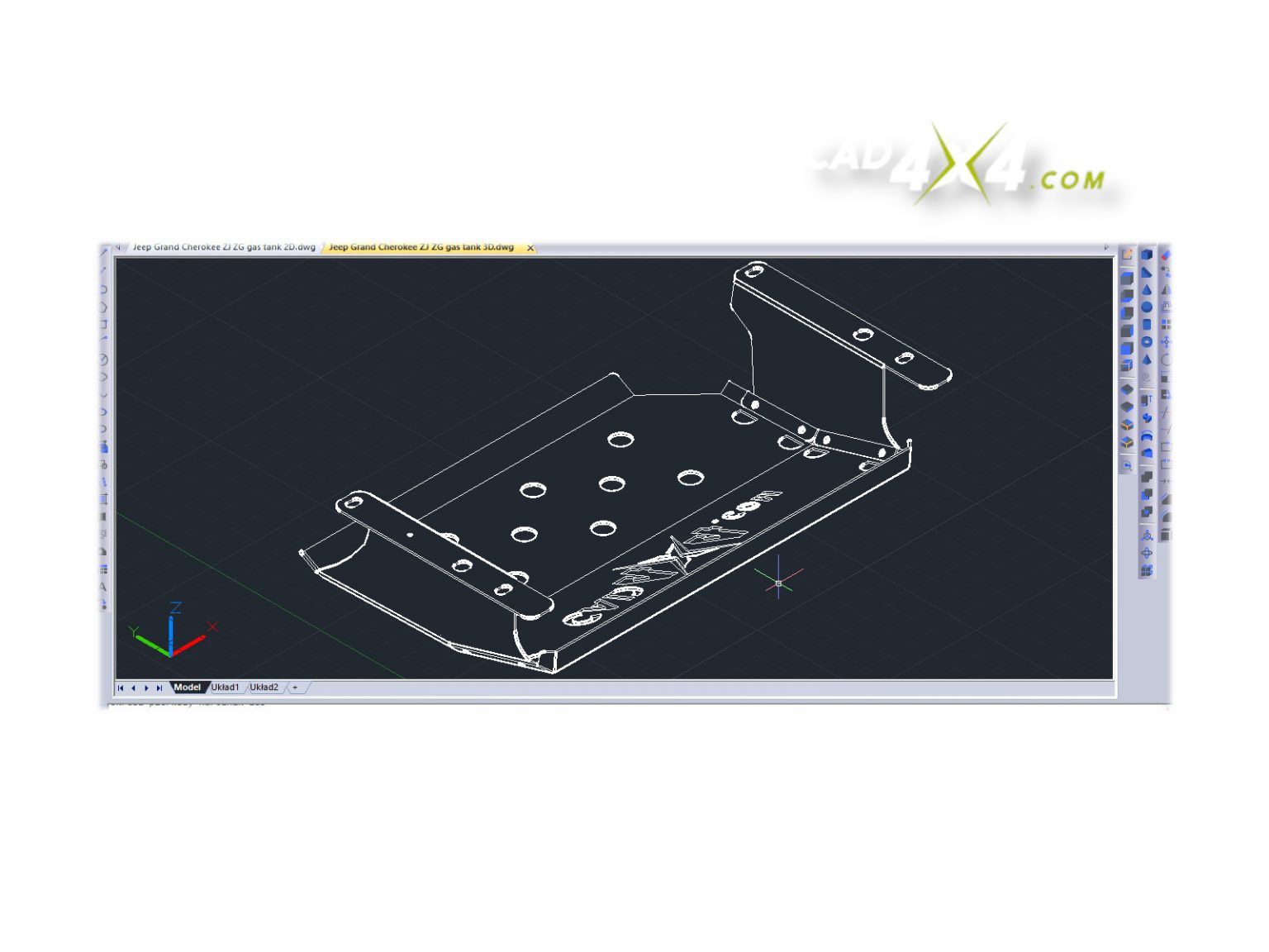 Jeep Grand Cherokee ZJ ZG fuel / gas tank skid plate – CAD 4×4 Store